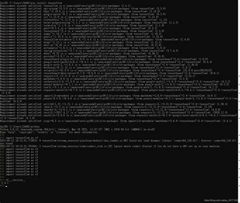 Cudatensorflow详细的安装cuda122tensorflow Csdn博客