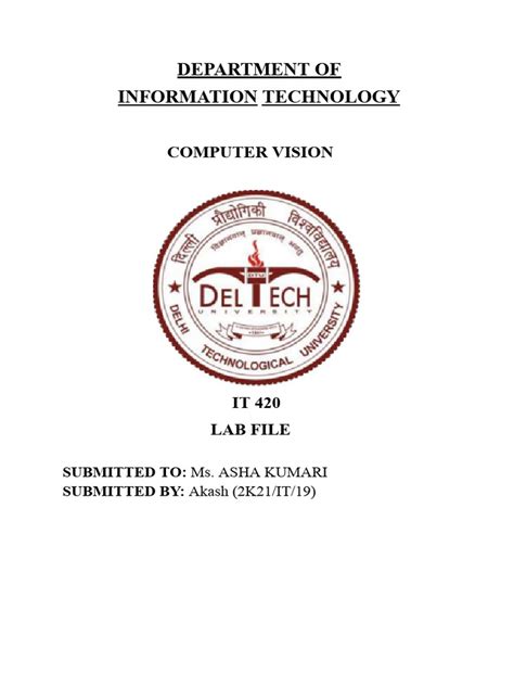 Computervision Practical Pdf Image Segmentation Computer Graphics