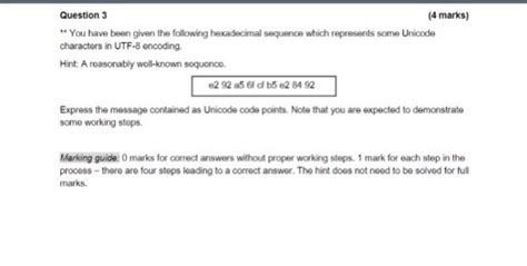 You Have Been Given The Following Hexadecimal