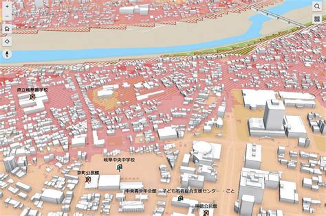 岐阜市HPで3D洪水ハザードマップ公開 浸水深さや避難先分かりやすく中日新聞Web