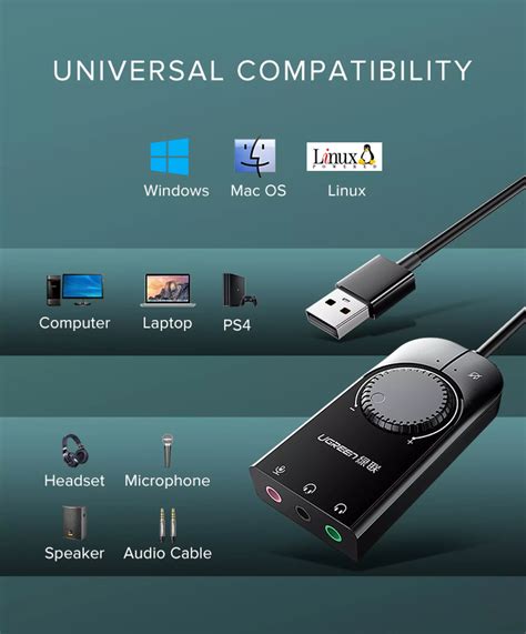 Ugreen Usb Sound Card External Endulive Shop
