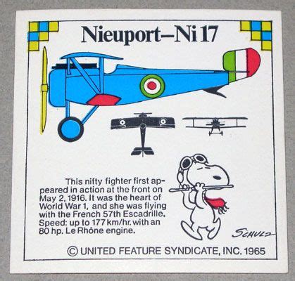 Snoopy And Nieuport Ni17 Wwi Airplane Charlie Brown Peanuts Peanuts