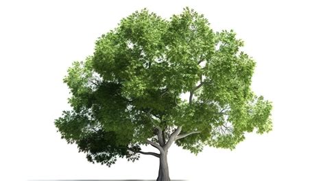 White Background 3d Tree Green Garden Summer Garden Garden Background Background Image And