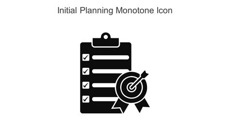 Initial Planning Monotone Icon In Powerpoint Pptx Png And Editable Eps