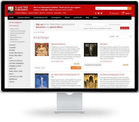 flame tree publishing imagefile website design and development services