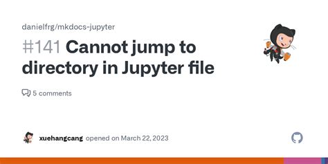 cannot jump to directory in jupyter file · issue 141 · danielfrg mkdocs jupyter · github