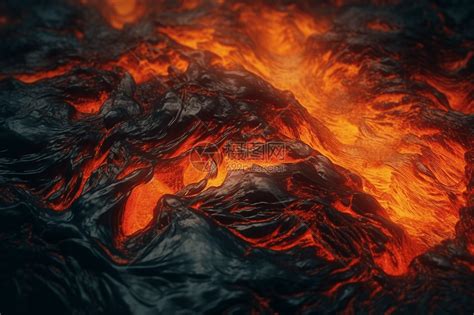 滚烫的火山熔岩高清图片下载 正版图片600259859 摄图网