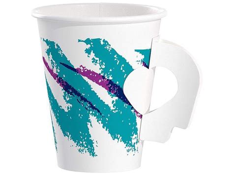 Solo Cup 378hjz 00055 Jazz Paper Hot Cups Handles 8oz Polycoated 1000carton