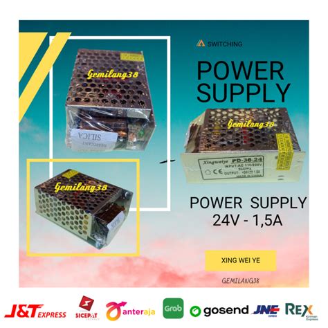 Jual POWER SUPPLY AC KE DC OUTPUT 1 5A 24V Switching PSU Adaptor 24 V 1 5 A Shopee Indonesia