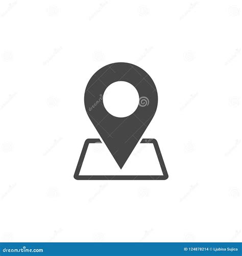 pin map icon map pointer vector icon stock vector illustration of