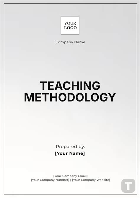 Free Teaching Methodology Template To Edit Online