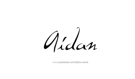 Aidan Name Tattoo Designs