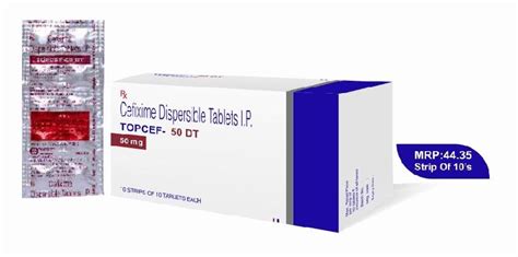 Topcef 50 Dt Tablets At Rs 4435 In Nagpur Id 6326135 The Rays Of Mediworld