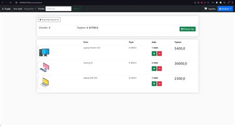 Django E Commerce System Berkay Şen