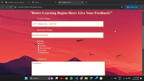 Webdevelopment Html Customerfeedback Onlinelearning Mysirg