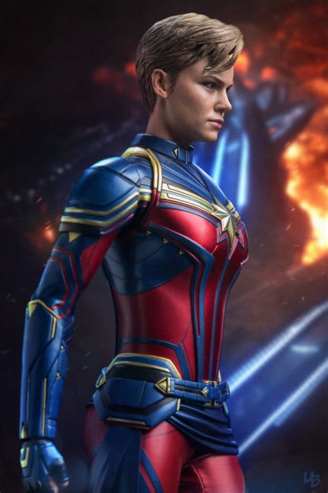Hot Toys Captain Marvel Endgame Mms575 Waffle Raffle