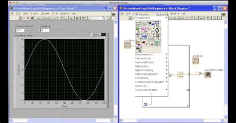 how to generate sine wave in labview