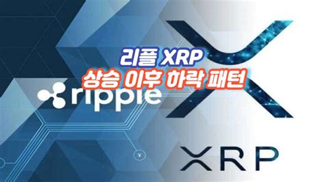 리플 Xrp 상승 이후 하락 패턴 Youtube