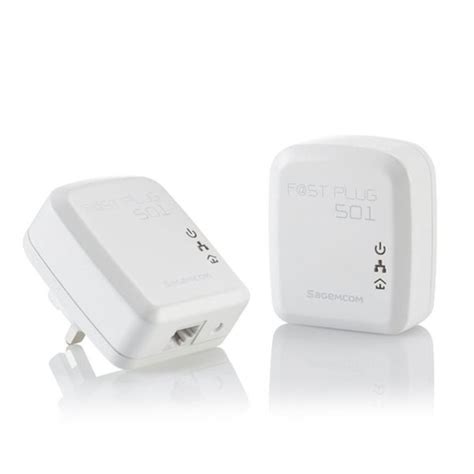 Sagemcom Fast Plug 501 Powerline Wifi Extender 2 Pack Computing Zavvi Us