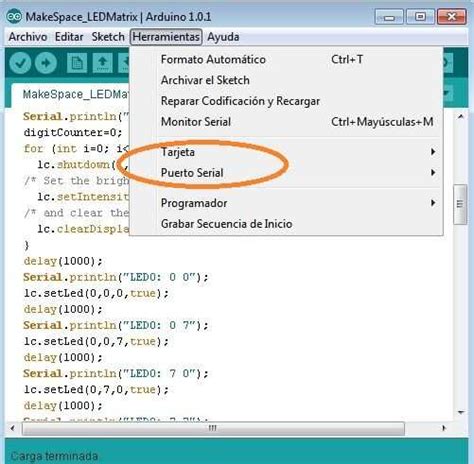 Múltiples Matrices De Led Con Arduino Paso 6 Boceto De Muestra