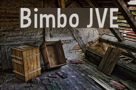 Bimbo JVE Font FFonts Net