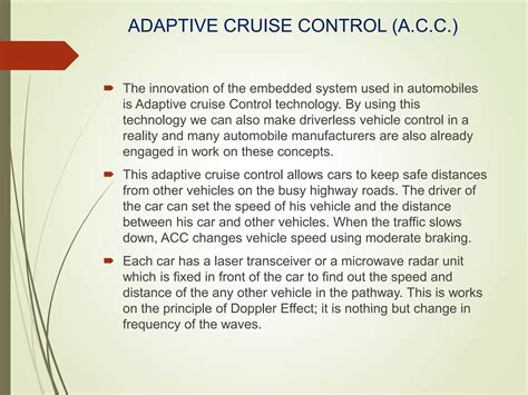 Embedded System In Automobiles Pptx