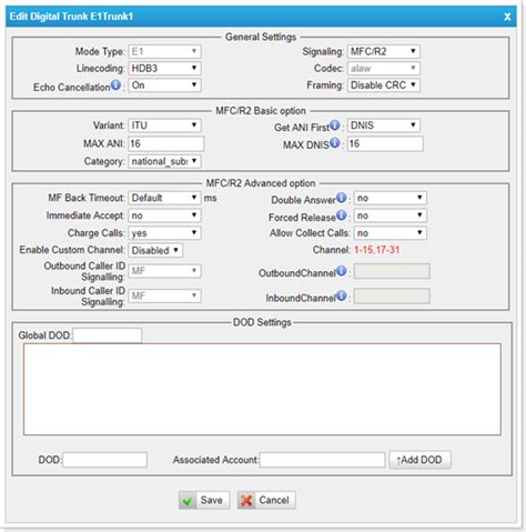 MFC R2 Configuration File Yeastar Support