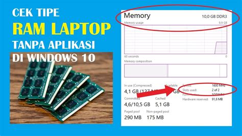 Cara Mudah Cek Tipe Ram Laptop Tanpa Aplikasi Di Windows 10 Youtube