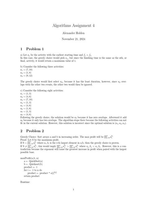 Algorithm Hw 4 Pdf Algorithms And Data Structures Algorithms