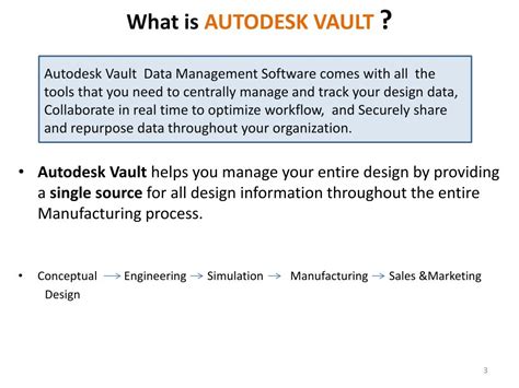 PPT AUTODESK VAULT DATA MANAGEMENT SOFTWARE PowerPoint Presentation Free Download ID