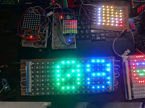 Marc S Blog Arduino Adafruit GFX On NeoMatrix And RGB Matrix Panel Demo