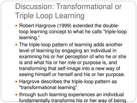 Ppt Transformational Learning Through Loop Learning Powerpoint