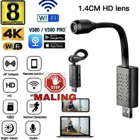 Jual Ip Camera Spy Cam Mini Usb Mp Ip Camera Mini V Shopee Indonesia