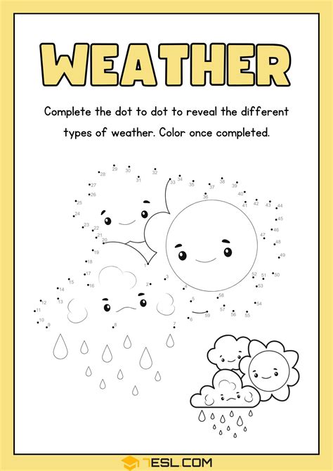 Free Weather Worksheets For Fun And Easy Learning • 7esl