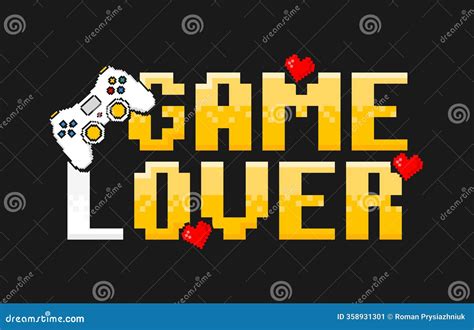 8 Bit Pixel Text Game Pause Menu Cartoon Vector 269166825
