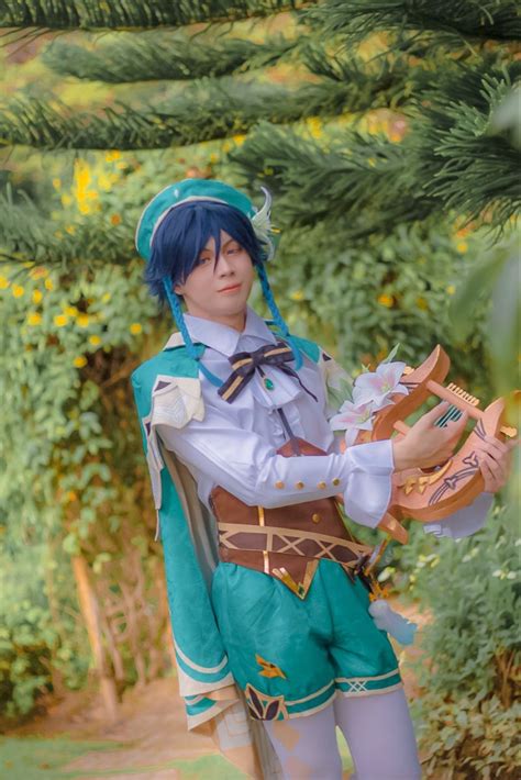 Venti Genshin Impact Cosplay Cosplay Harajuku Instagram Photo