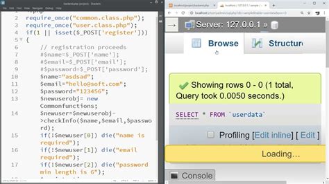 How To Create User Login And Registration System Part 2 In Php In Hindi Youtube