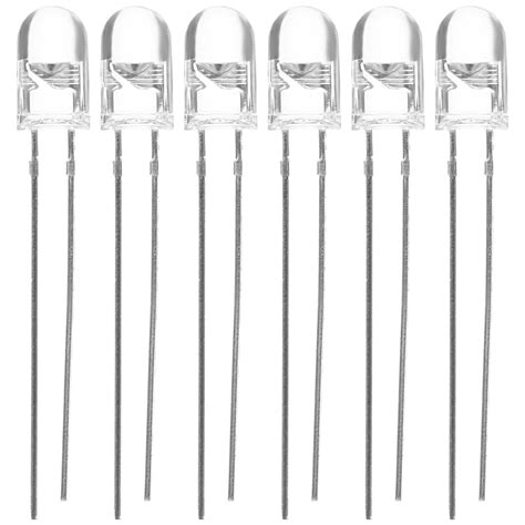 10pcs 10mm Led Light Diodes Clear Led Light Emitting Diodes Optoelectronic Lamps Diodes