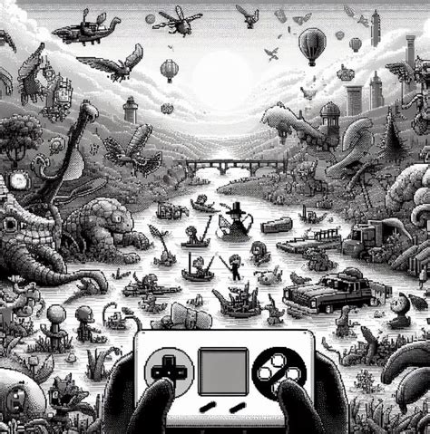 The Art Of 1 Bit Game Development The Beauty Of Monochrome Bandurart