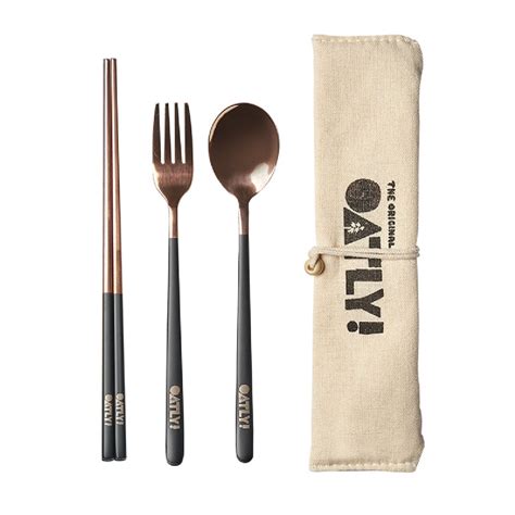 【瑞典 Oatly 】環保餐具組 玫瑰金