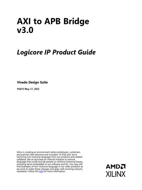 Pg073 Axi Apb Bridge Pdf Field Programmable Gate Array Inputoutput