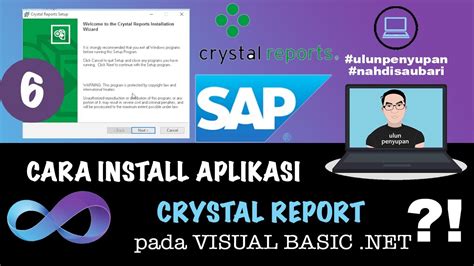 Instal Aplikasi Crystal Report Untuk Pembuatan Laporan Pada Visual Basic Net Youtube