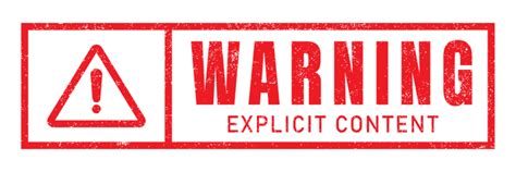 Explicit Content Warning Sign Png Label Photo 3422 Pngfile