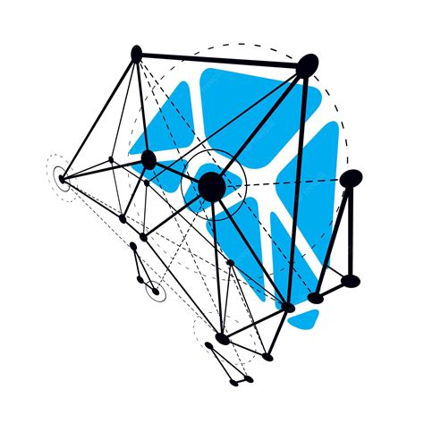 Premium Vector Tech Abstract Shape Vector Polygonal Figure Communication Technologies Modern