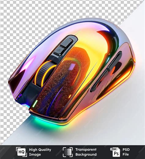 Прозрачный фон Psd беспроводная игровая мышь изолирована на прозрачном фоне Премиум Psd Файл