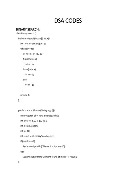 Dsa Codes Pdf Computer Programming Theoretical Computer Science