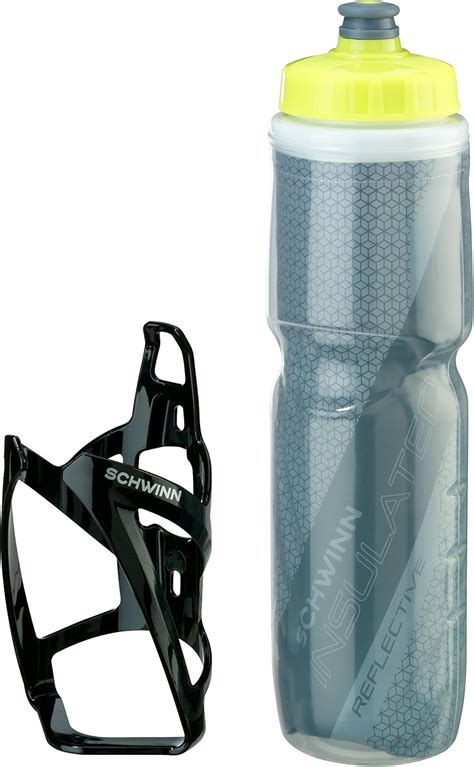 Schwinn Bike Bottle Holder With Reflective Insulated Water