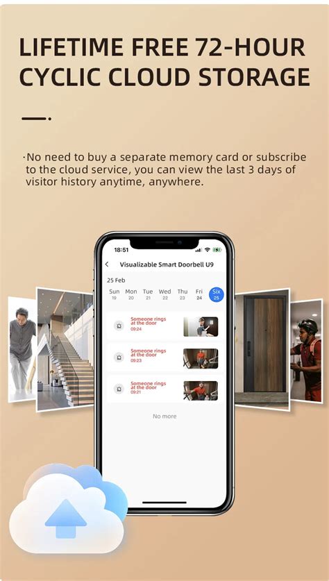 U9 Video Doorbell Smart Wireless Security With Visual And Voice Intercom