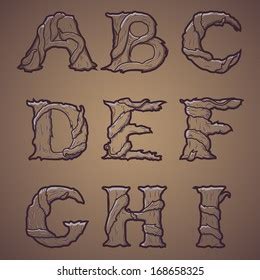 Tree Root Font Stock Vectors Images Vector Art Shutterstock