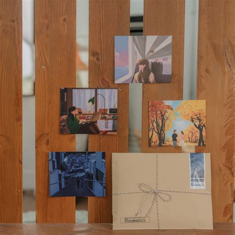 리모네스 샘플 지원 선물포장 Reminisce 감성 엽서 Set 단길